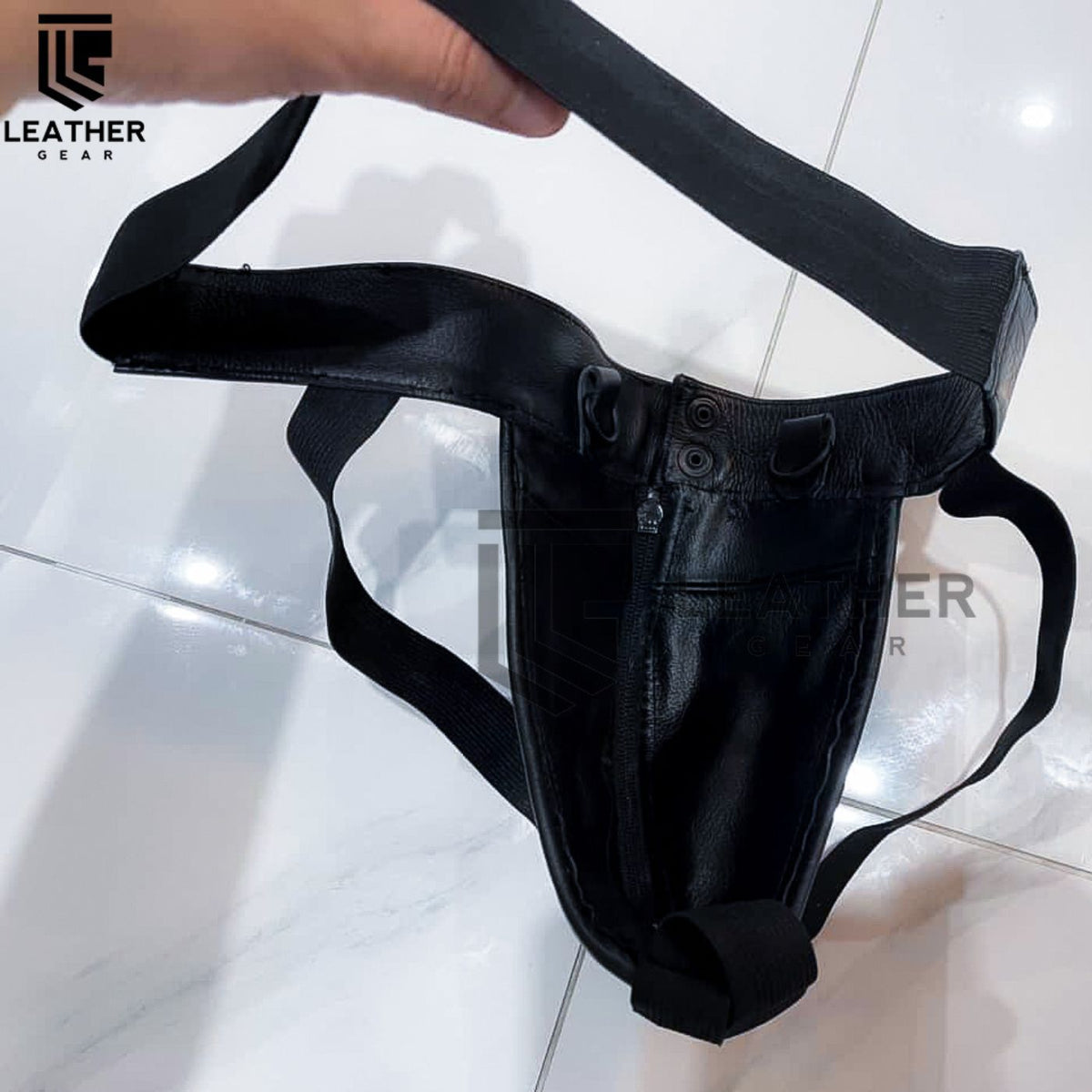 Classic Black Leather Jockstrap – BDSM Jock for Gay Leathermen ...