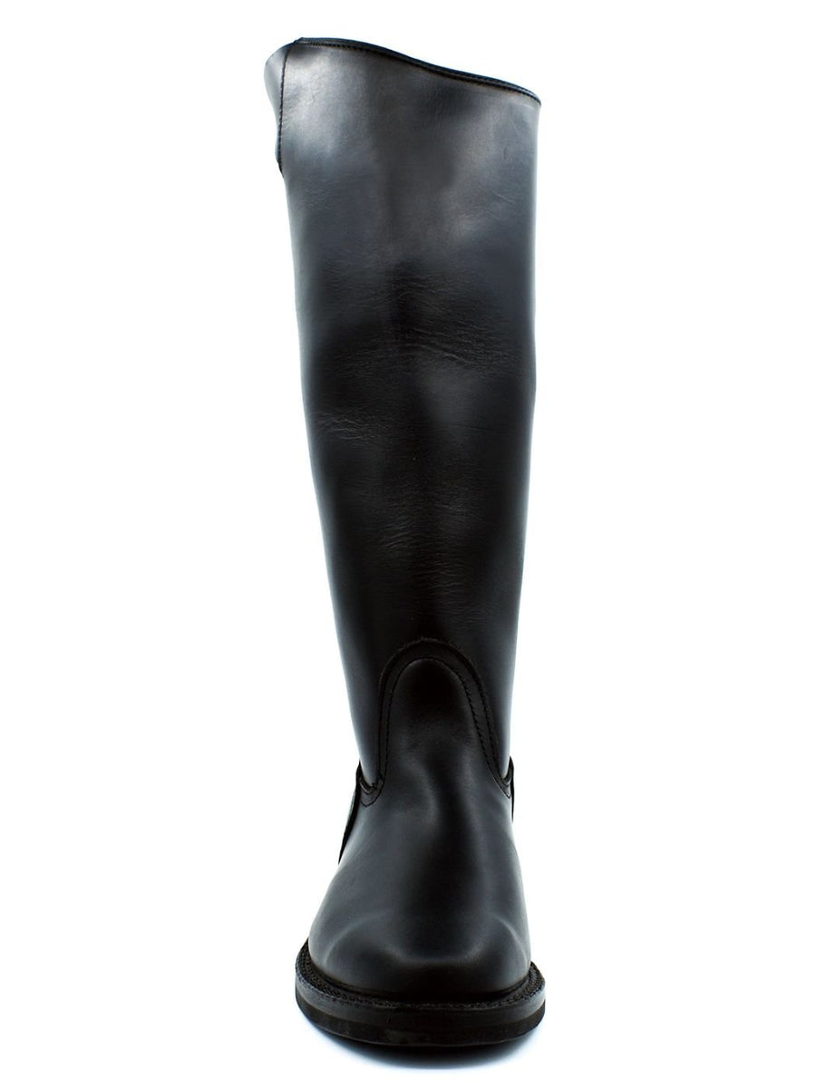 Elite Patrol Leather Boots – 16 Inch Black Dress Sole Biker Boots ...